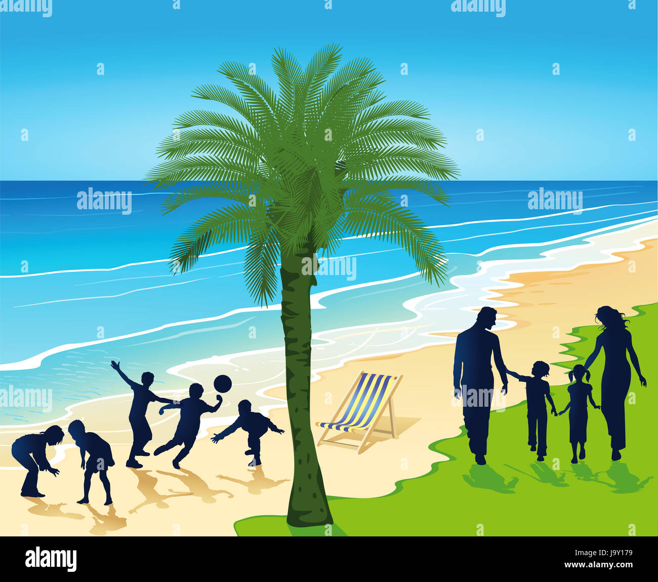 at the beach Stock Photo - Alamy