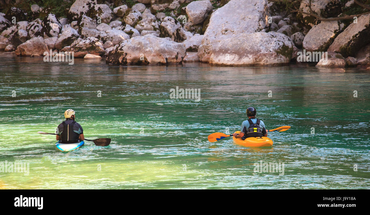 sport, sports, kayak, canoe, river, water, slovenia, humans, human ...