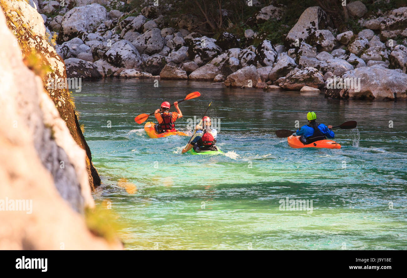 sport, sports, kayak, canoe, river, water, slovenia, humans, human ...