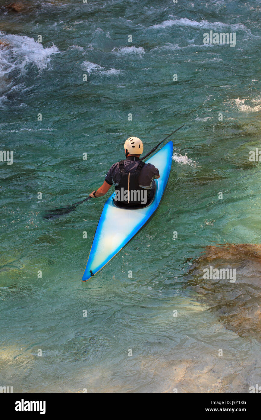 sport, sports, kayak, canoe, river, water, slovenia, humans, human ...
