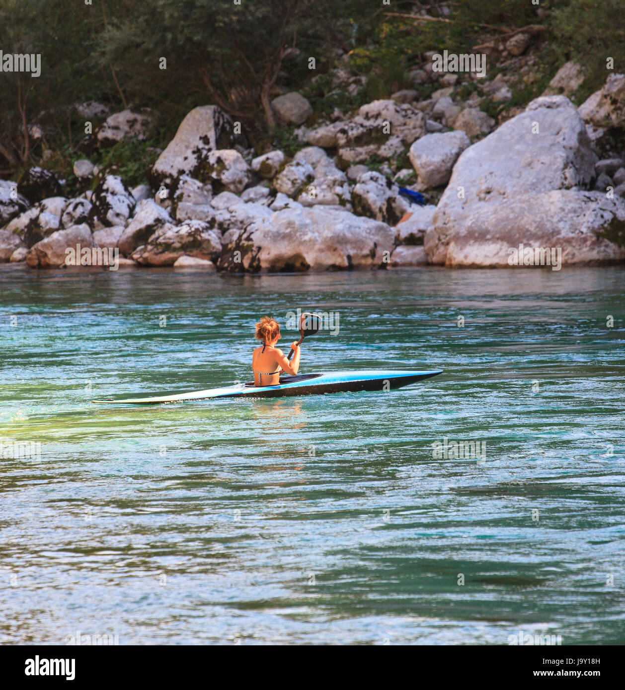 sport, sports, kayak, canoe, river, water, slovenia, humans, human ...