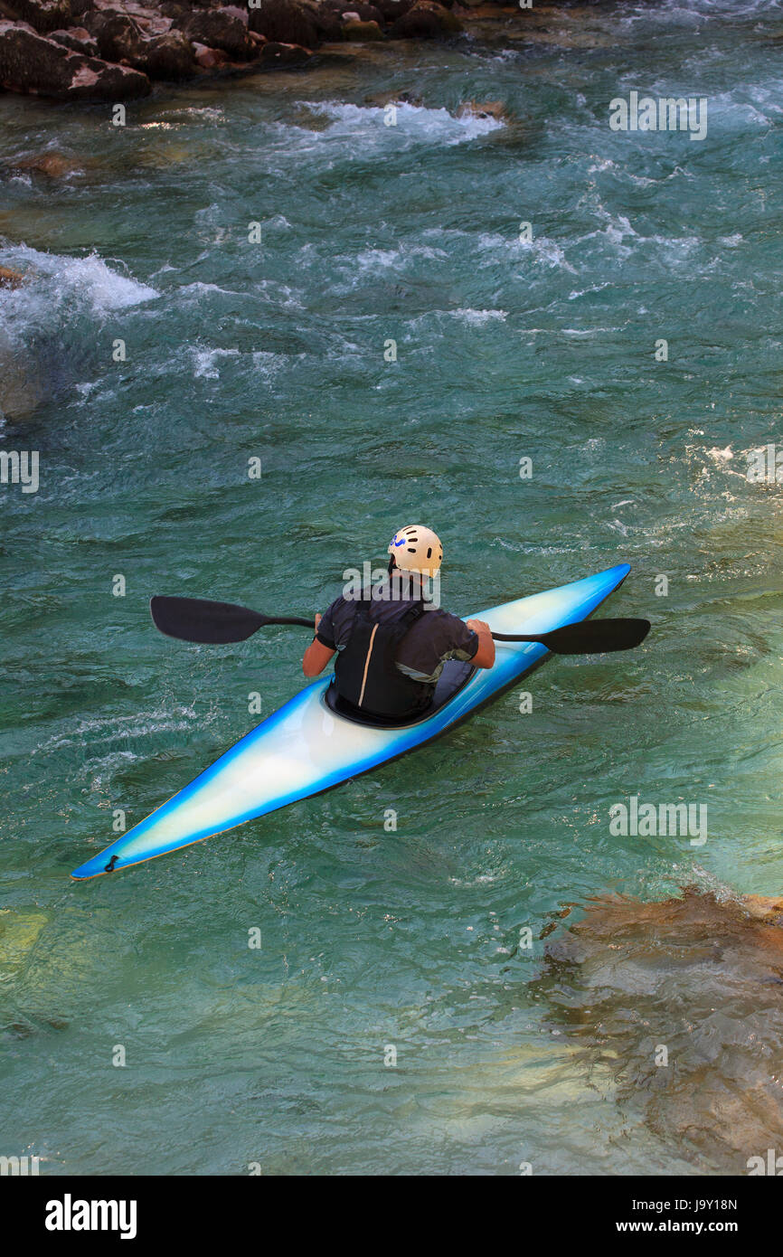 sport, sports, kayak, canoe, river, water, slovenia, humans, human ...