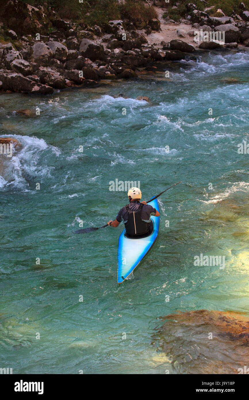 sport, sports, kayak, canoe, river, water, slovenia, humans, human ...