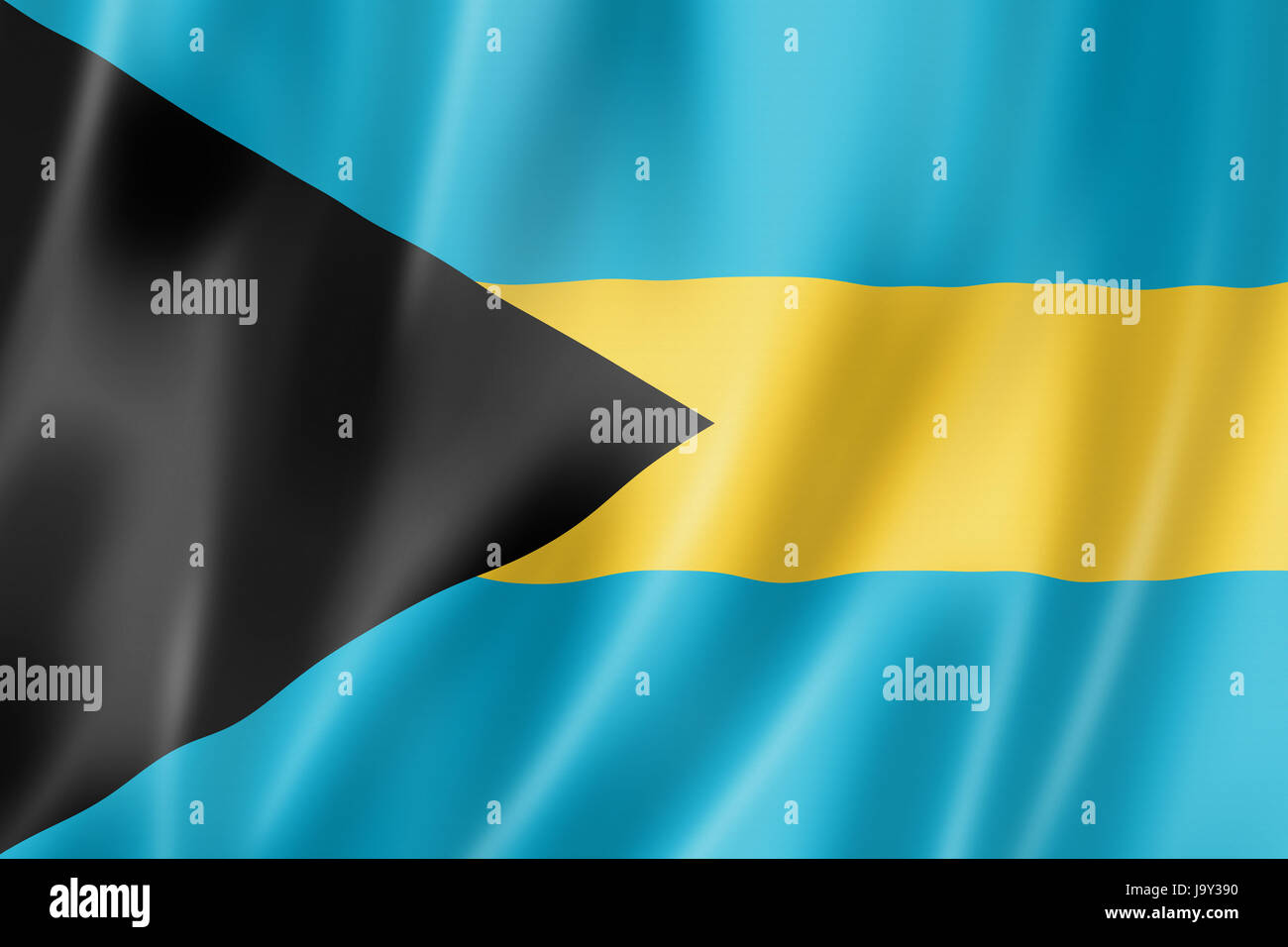 flag, textile, bahamas, satin, blue, model, design, project, concept ...