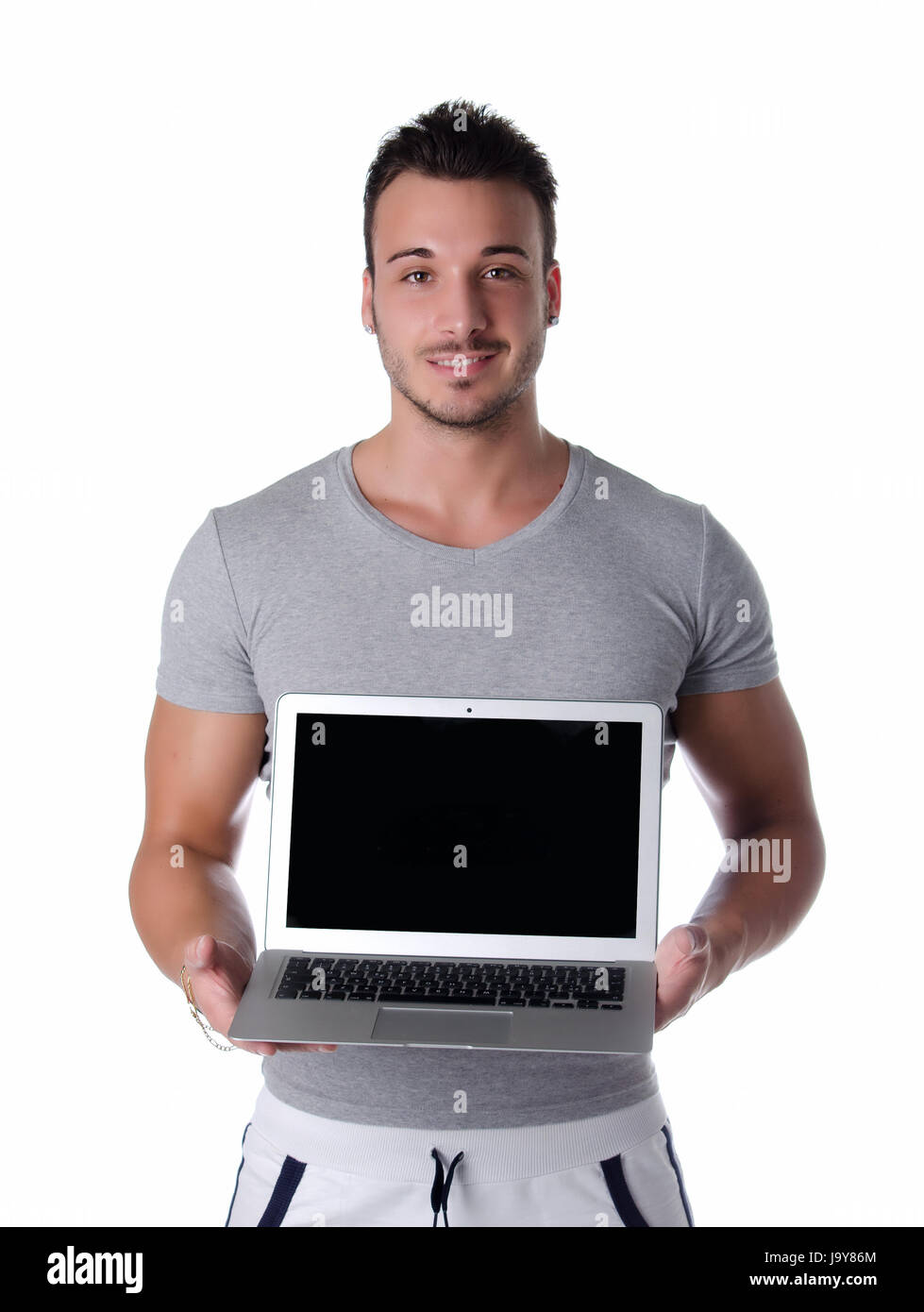 guy, laptop, notebook, computers, computer, laugh, laughs, laughing ...