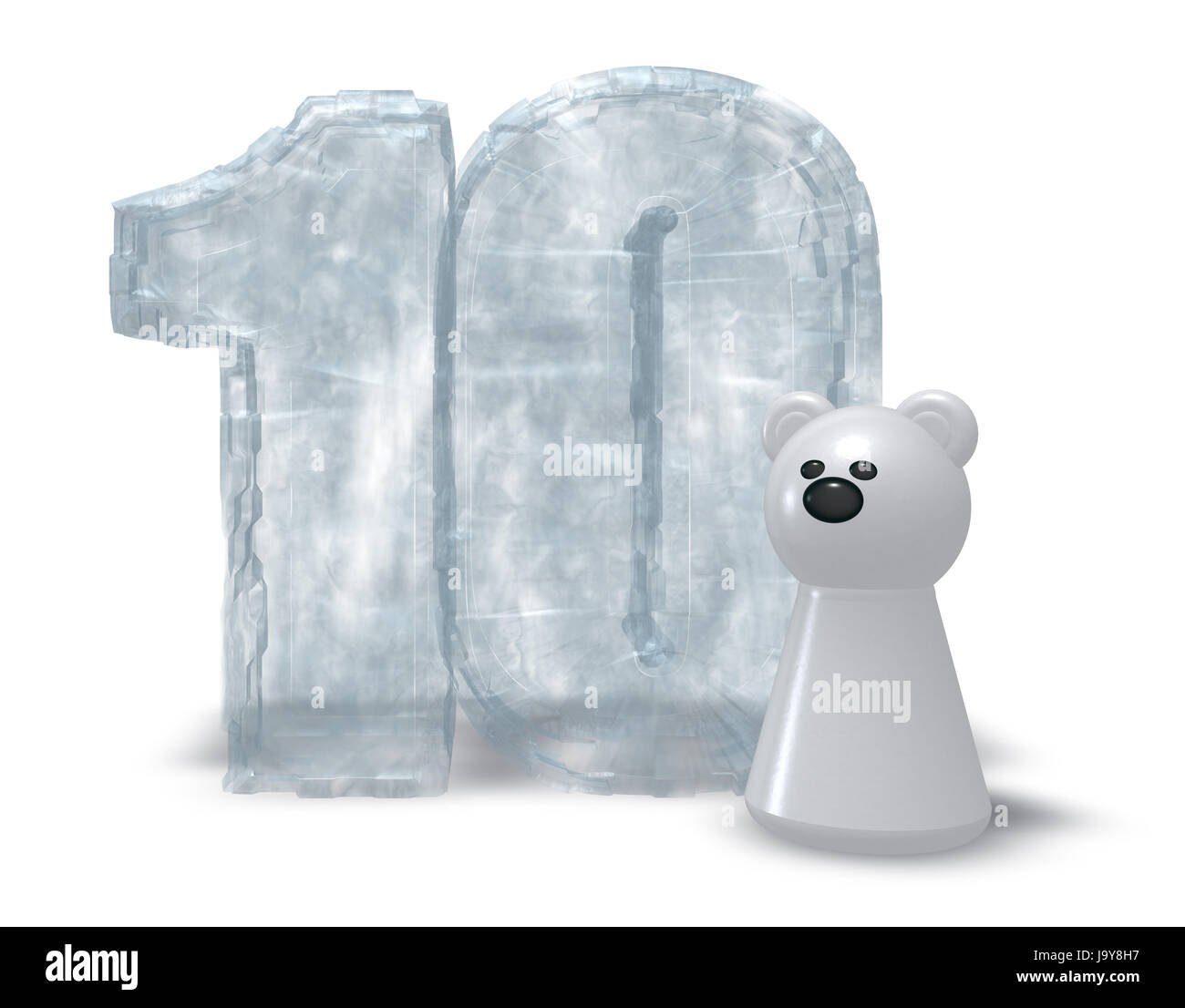 ten of ice and polar bear Stock Photo - Alamy