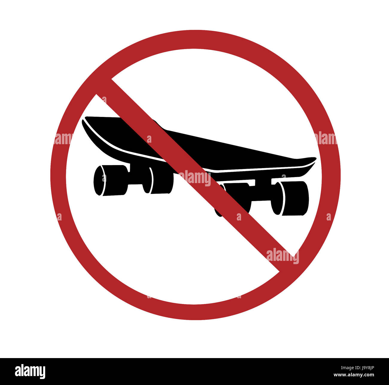 sign - no skateboarding Stock Photo - Alamy