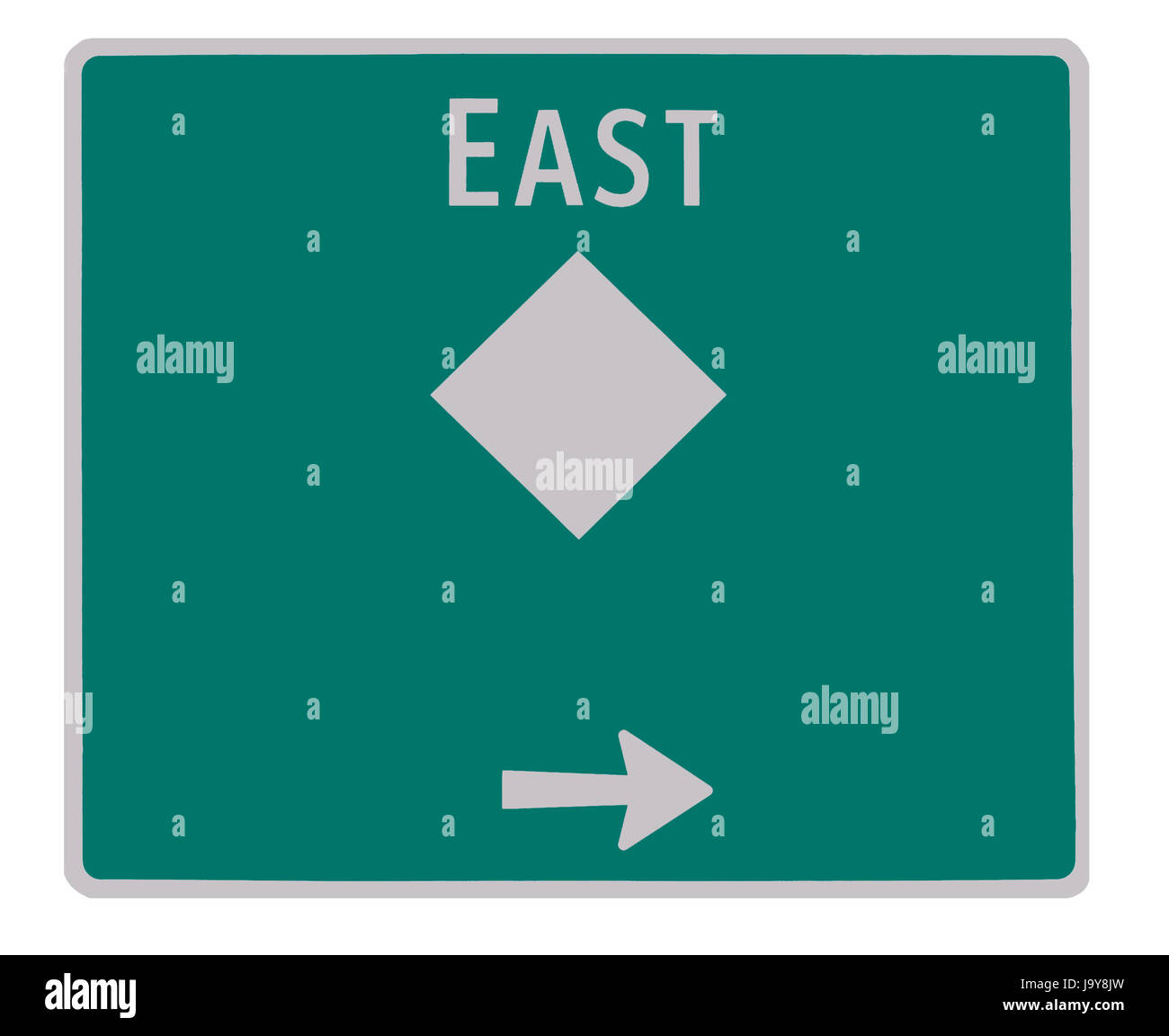 Road sign East Stock Photo - Alamy