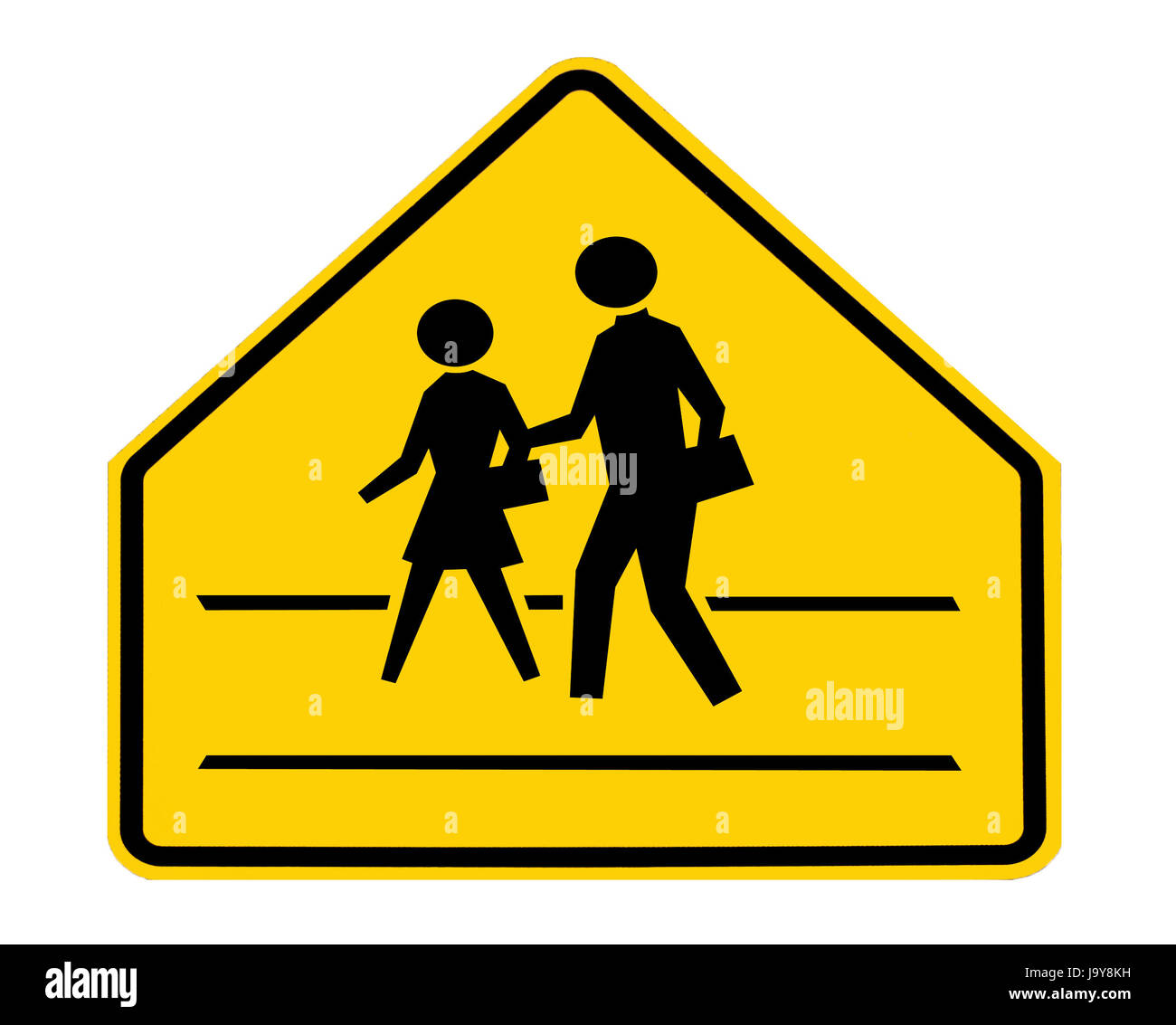 Students Road Crossing Sign Stock Photos & Students Road Crossing Sign ...