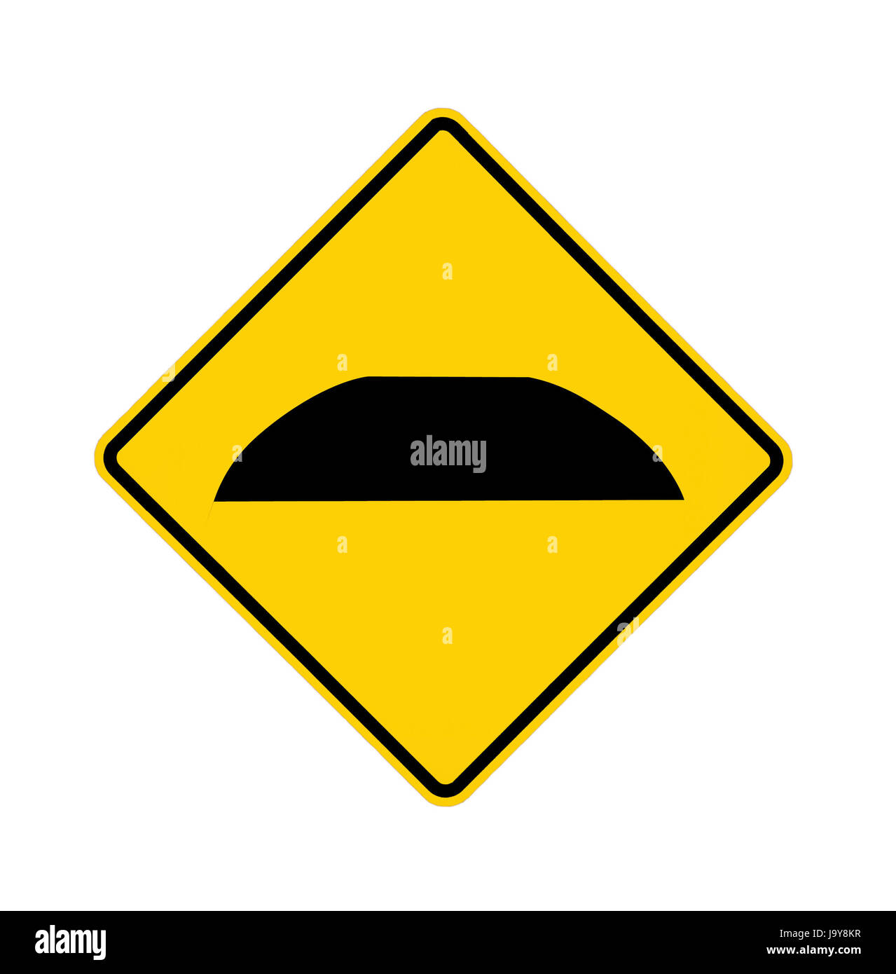 road sign - speed bump Stock Photo - Alamy