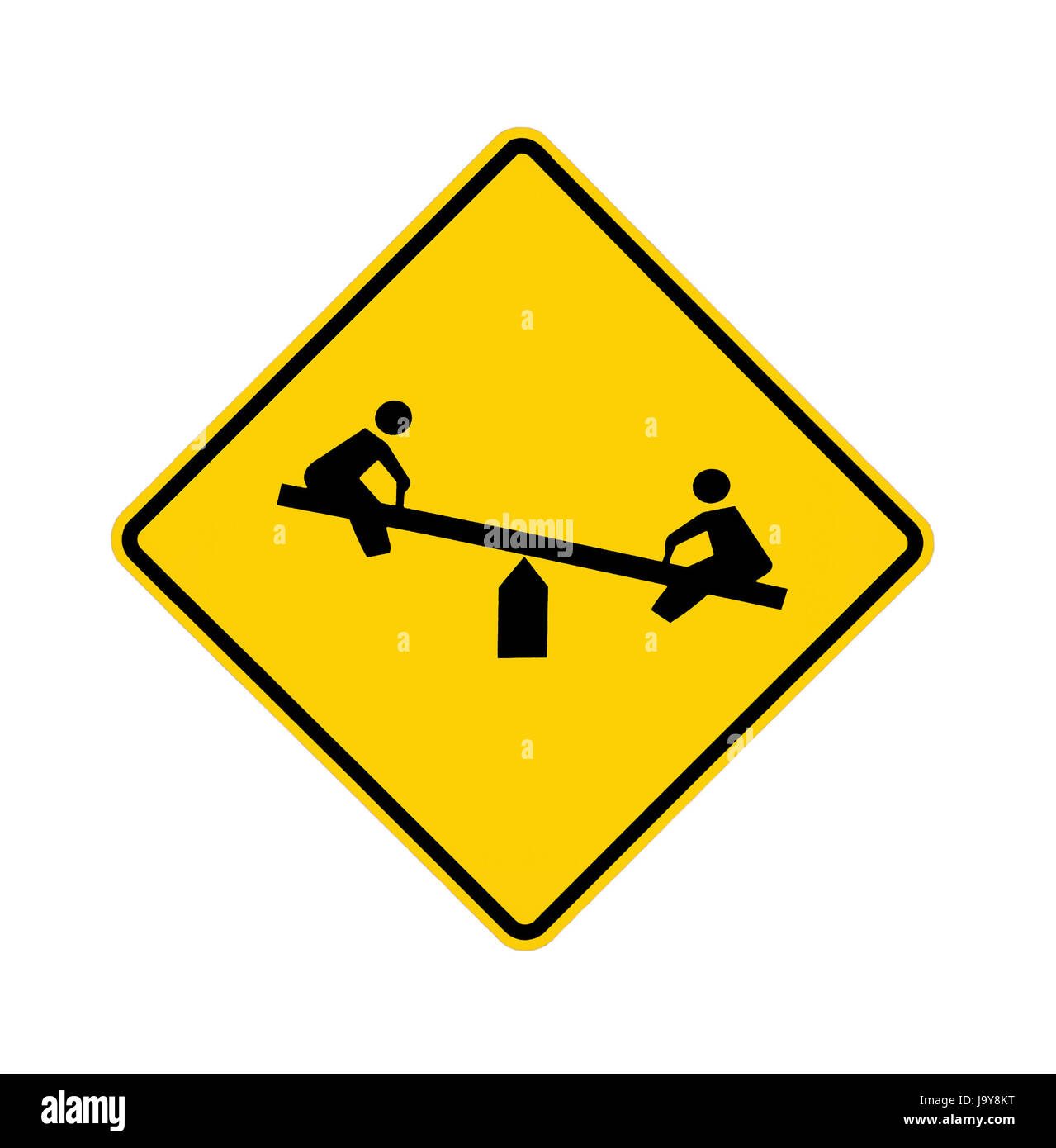 road sign - playground Stock Photo - Alamy