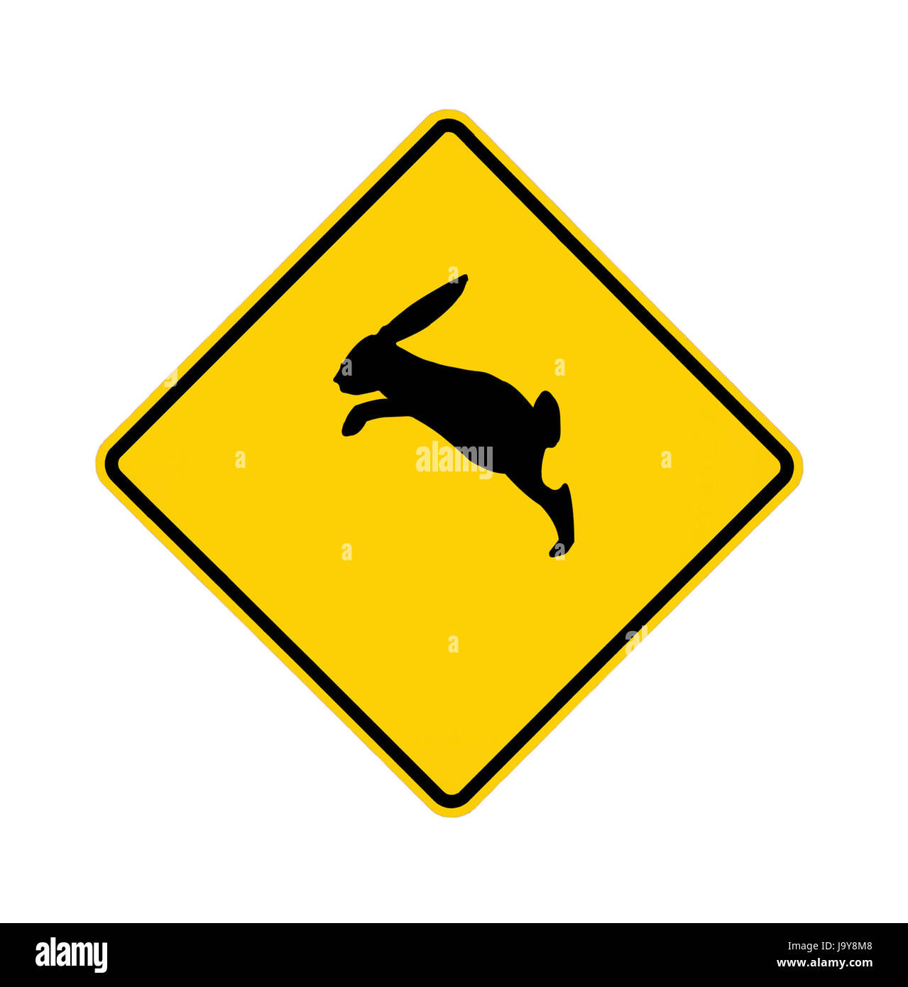 Rabbit crossing sign hi-res stock photography and images - Alamy