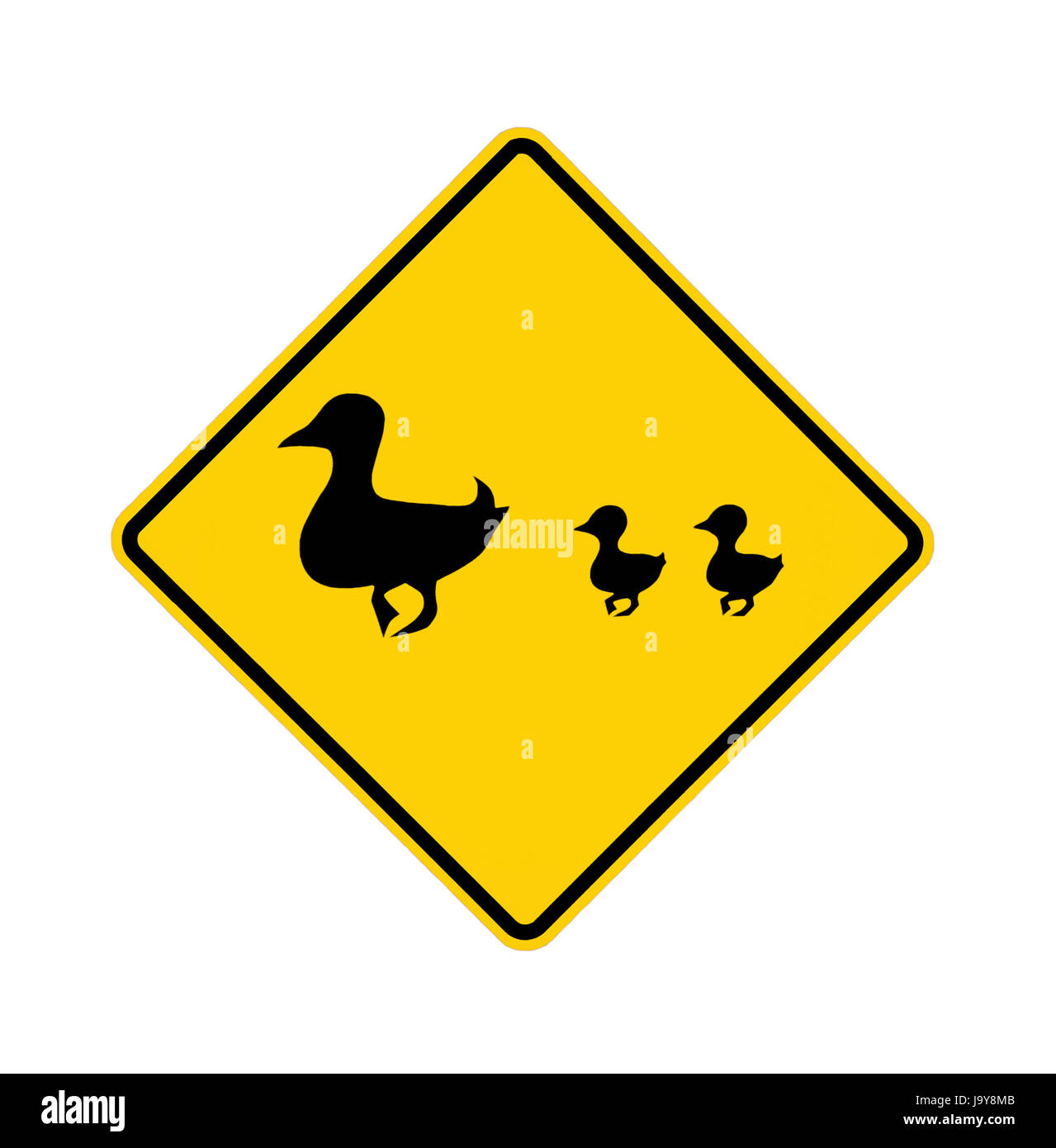 Duck Crossing Road Sign
