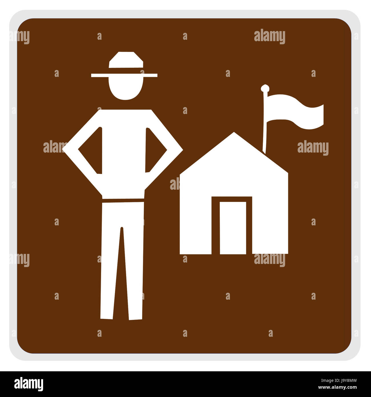 Ranger station sign Cut Out Stock Images & Pictures - Alamy