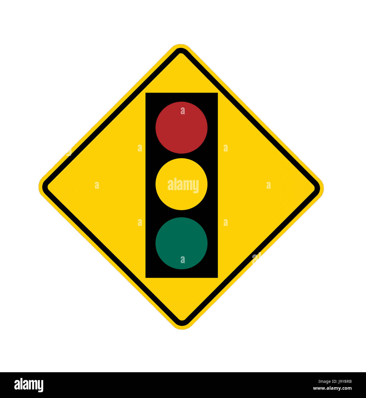 road sign - traffic light Stock Photo - Alamy