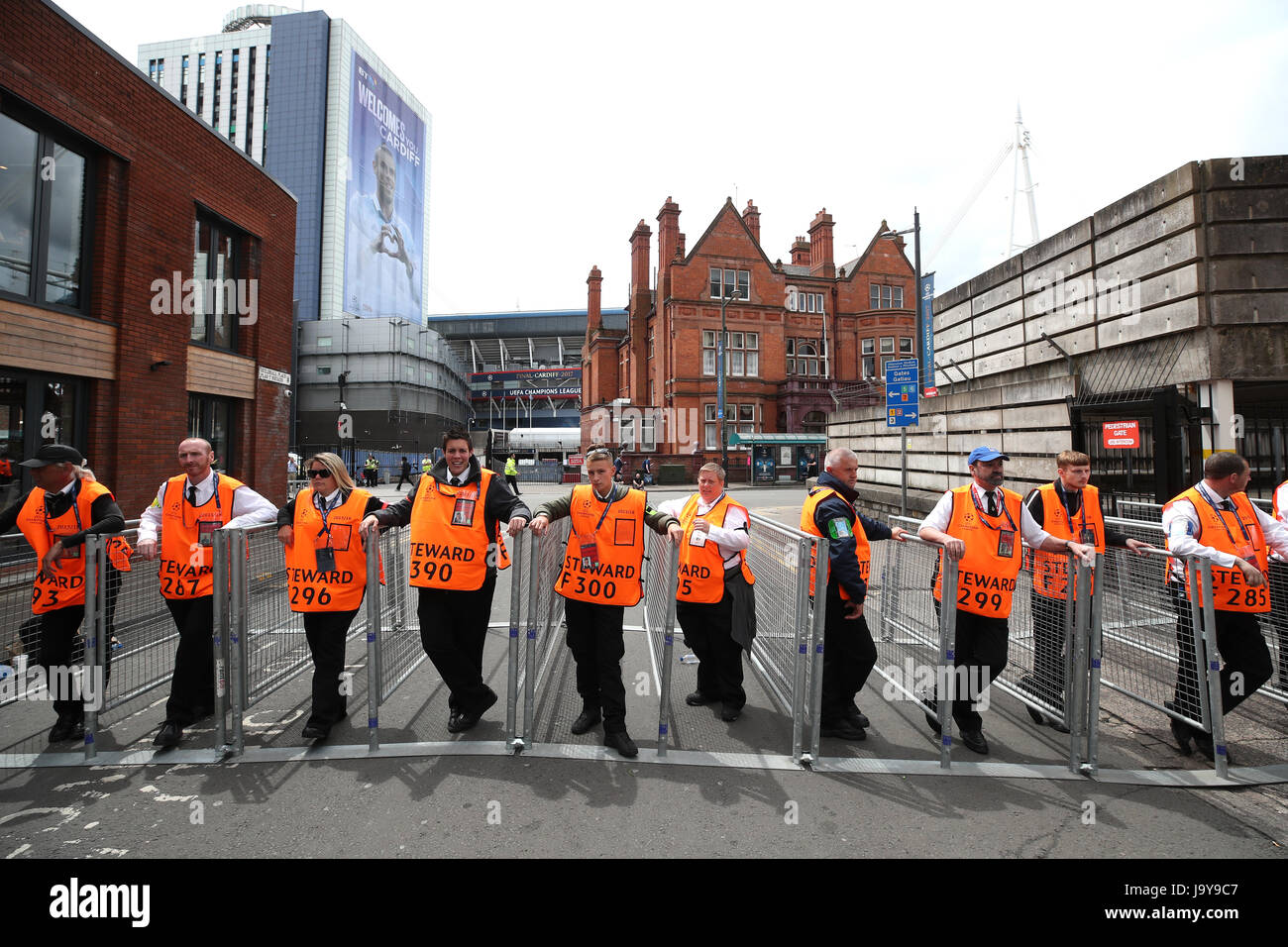 Football stadium security stewards hi-res stock photography and images ...