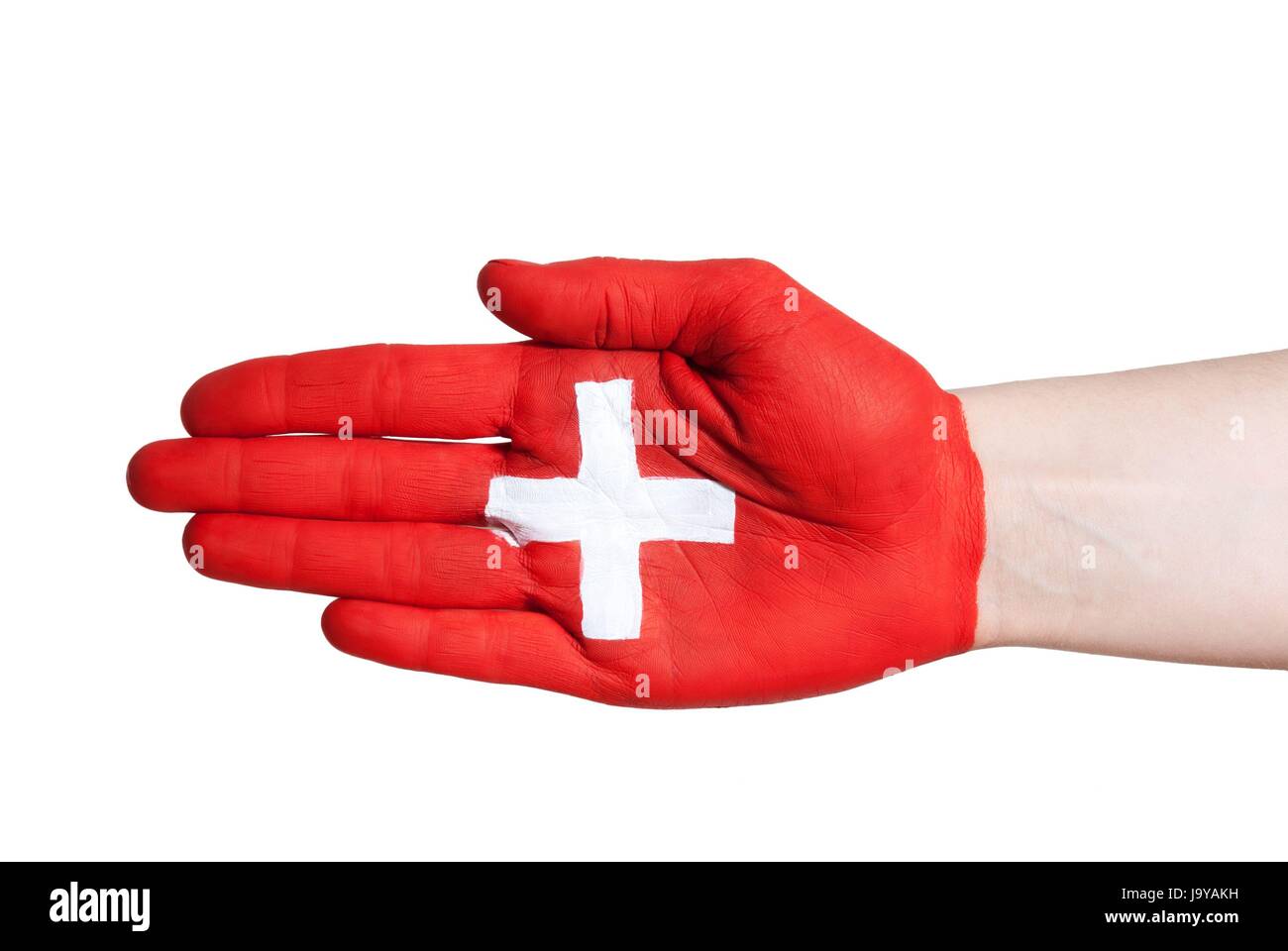 a swiss handshake, isolated hand Stock Photo - Alamy