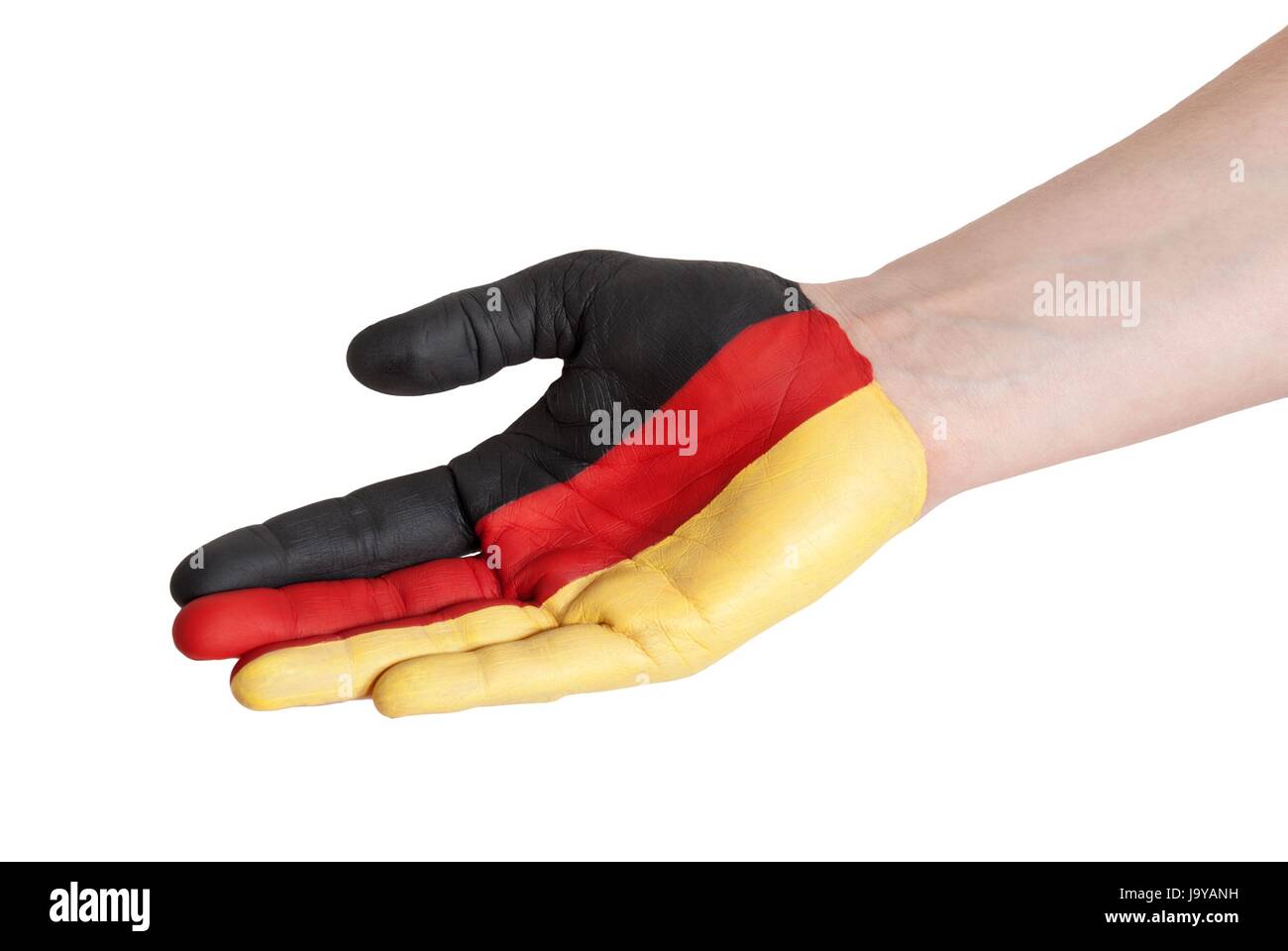a german hand in helping or offering gesture Stock Photo - Alamy