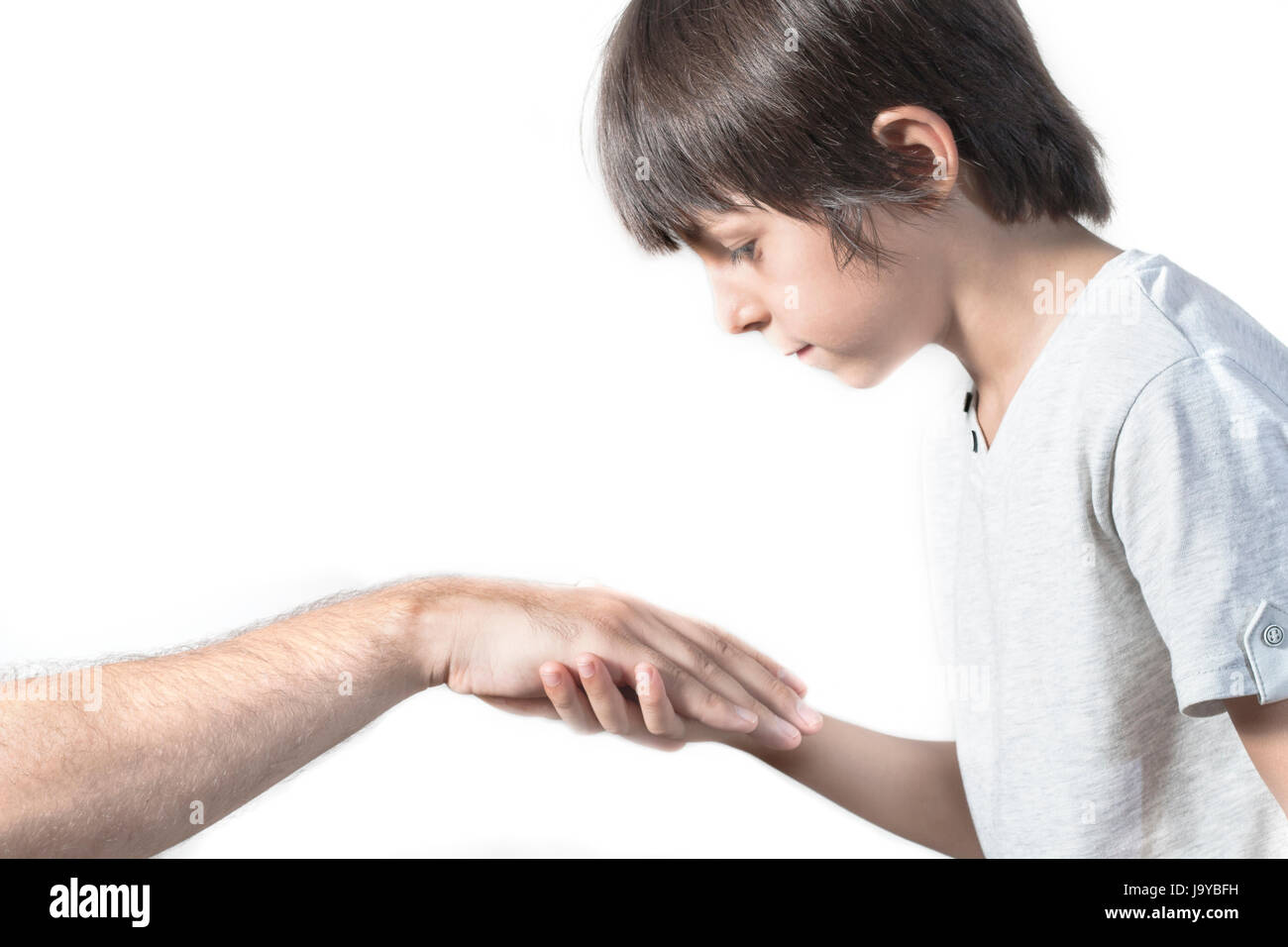 Children Showing Respect To Parents