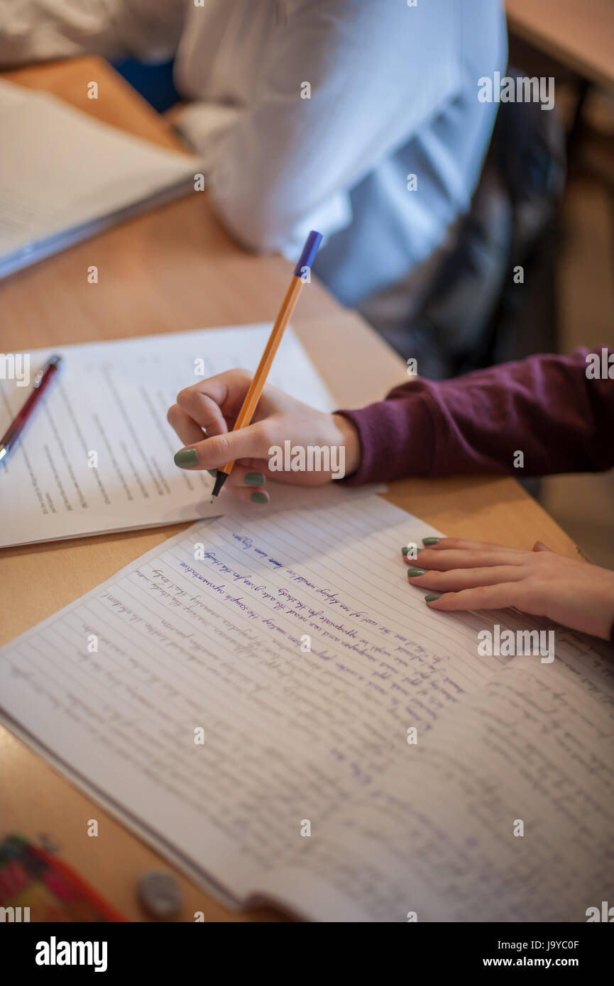 Children holding hands in classroom hi-res stock photography and images ...
