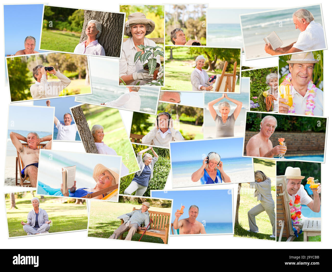 Elderly montage hi-res stock photography and images - Alamy