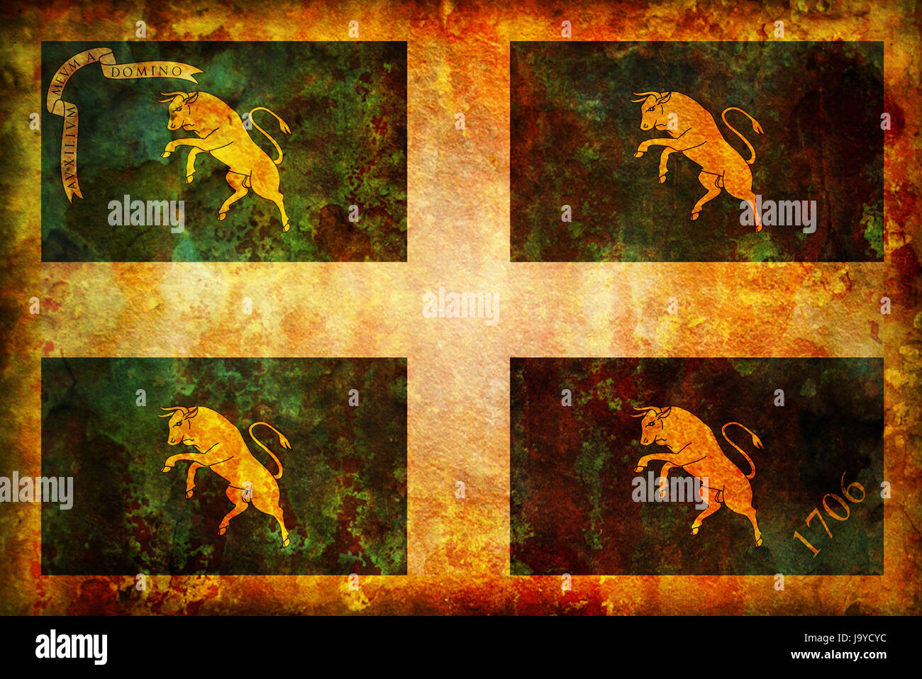 isolated, emblem, vintage, flag, region, sign, province, old, white ...