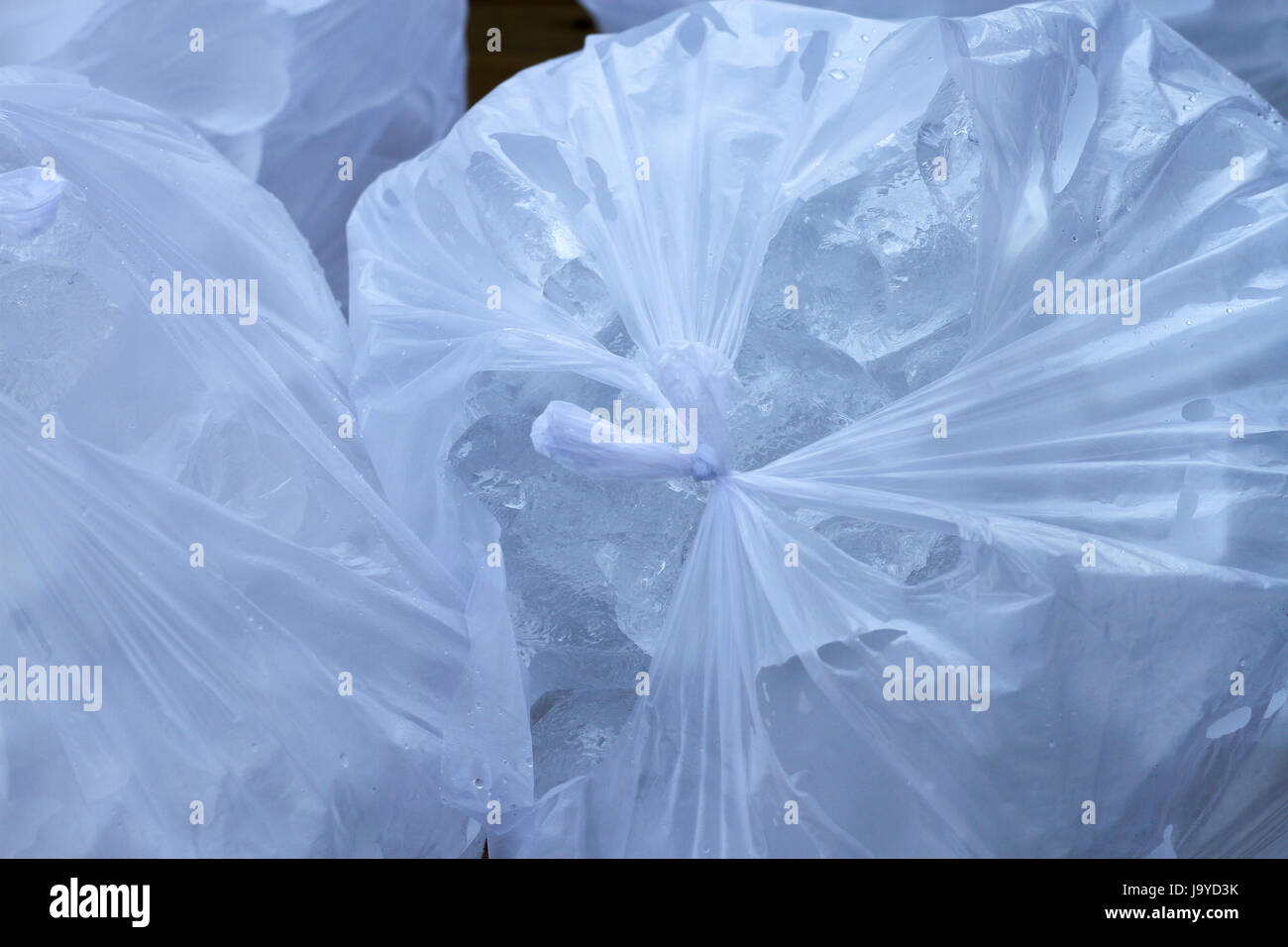 ice inside plastic bag Stock Photo - Alamy