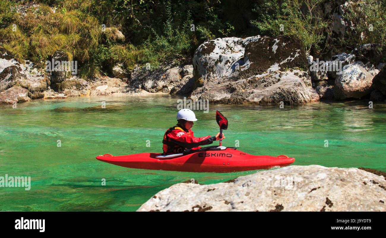 sport, sports, kayak, canoe, river, water, slovenia, humans, human ...