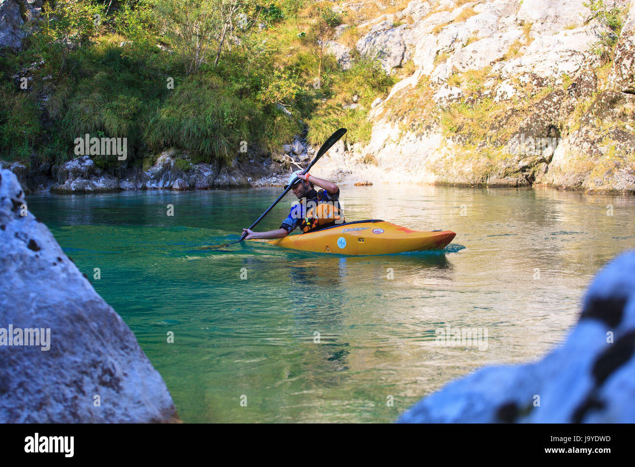 sport, sports, kayak, canoe, river, water, slovenia, humans, human ...