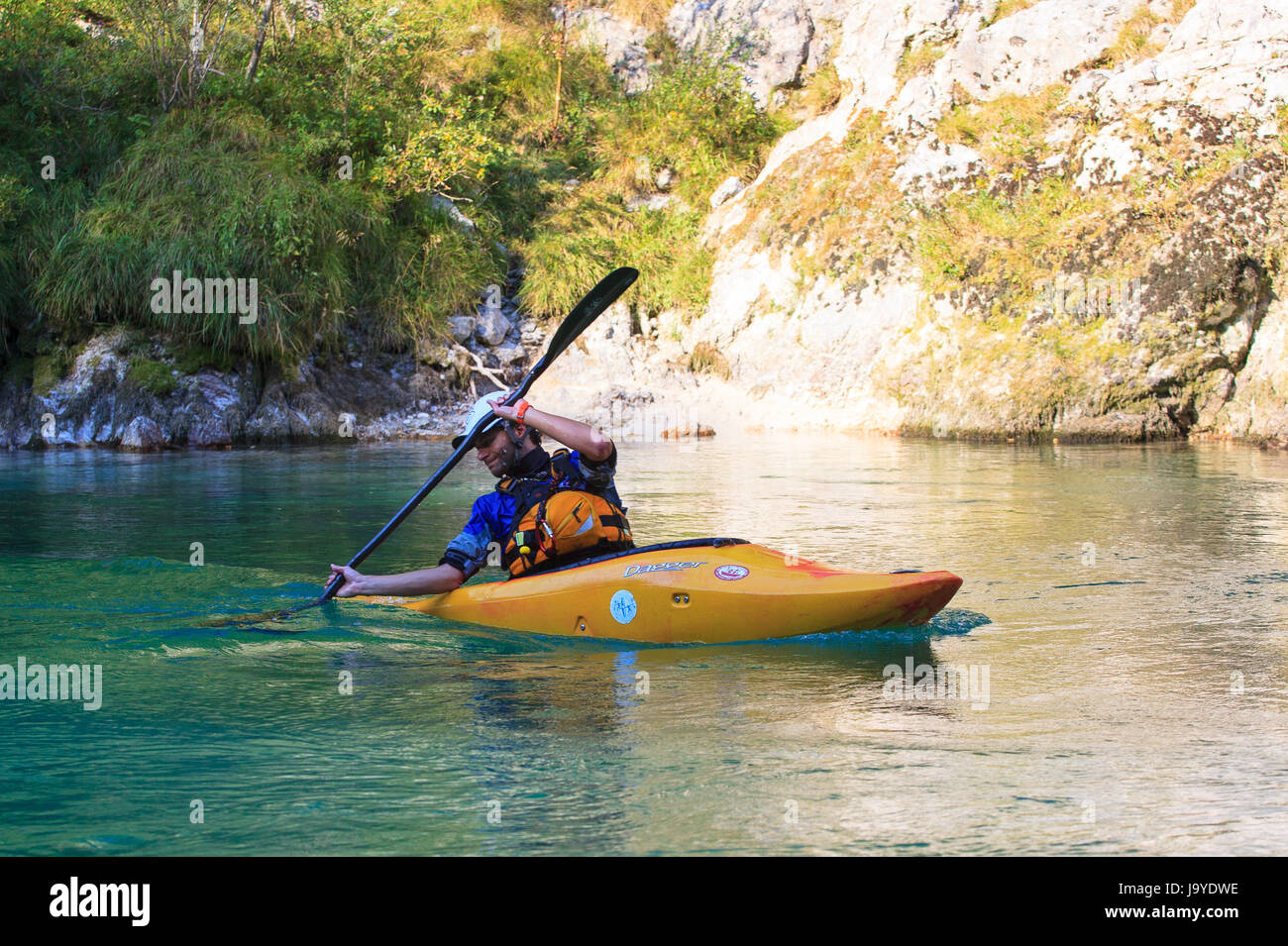 sport, sports, kayak, canoe, river, water, slovenia, humans, human ...