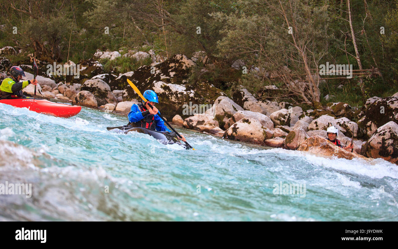 sport, sports, kayak, canoe, river, water, slovenia, humans, human ...