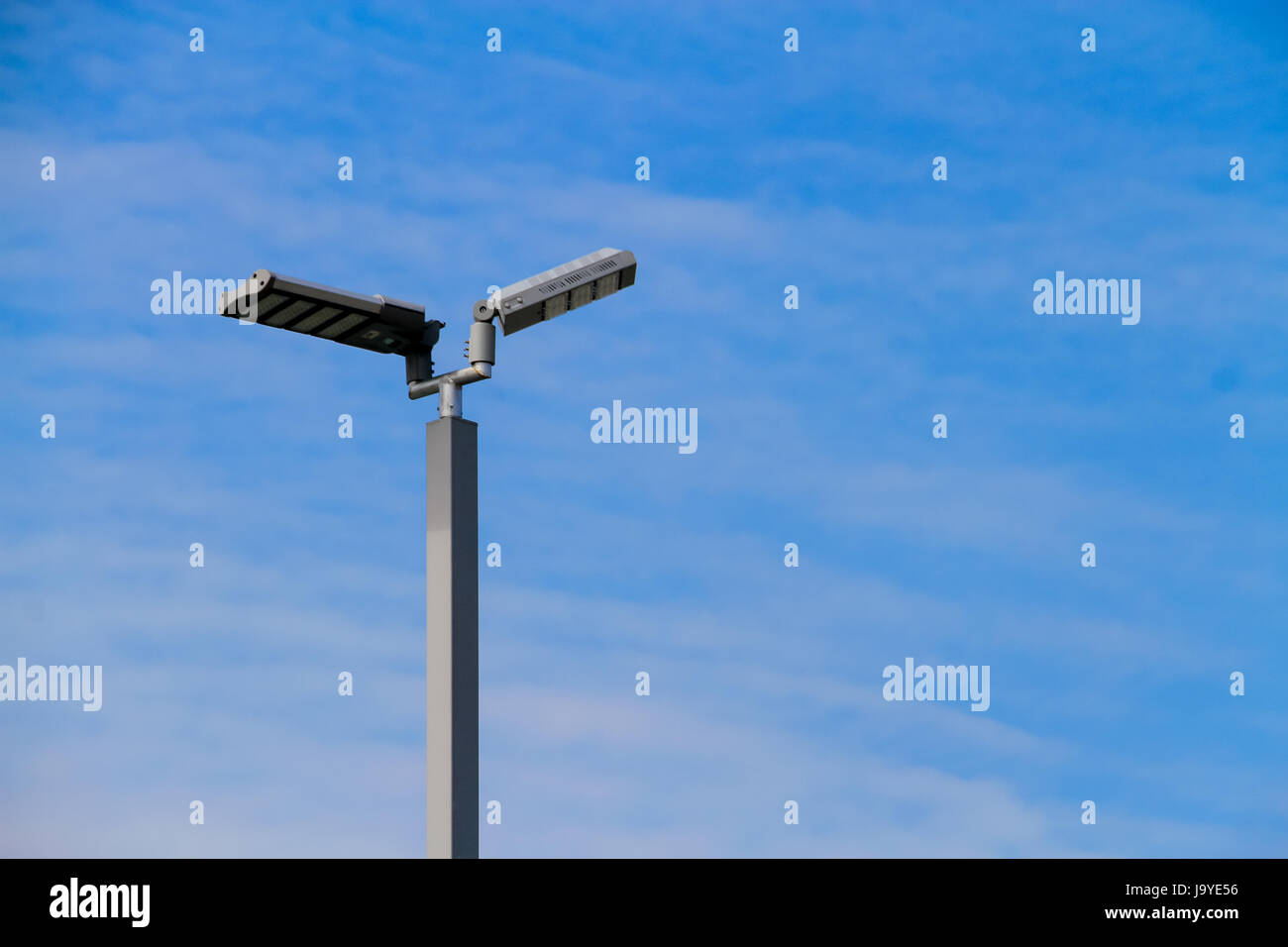 street light with blue sky background Stock Photo - Alamy
