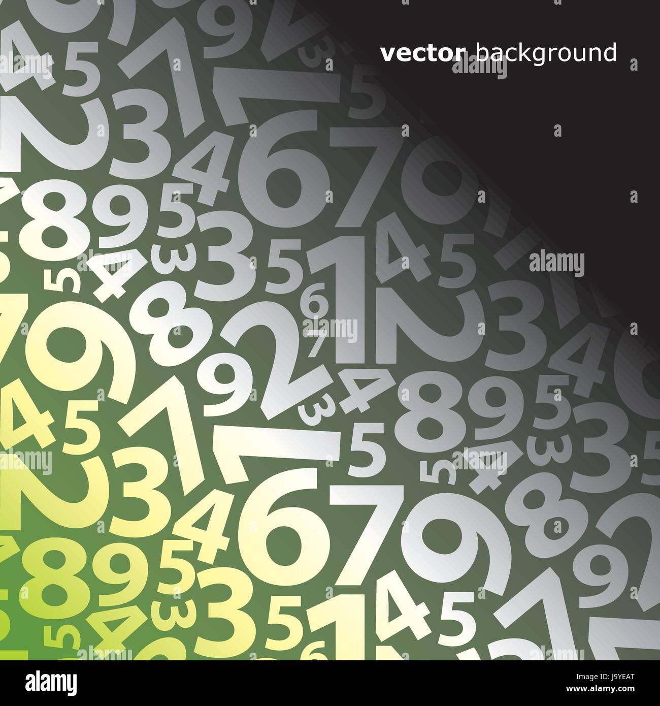 Colorful Numbers Background for School Or Education Stock Vector Image ...