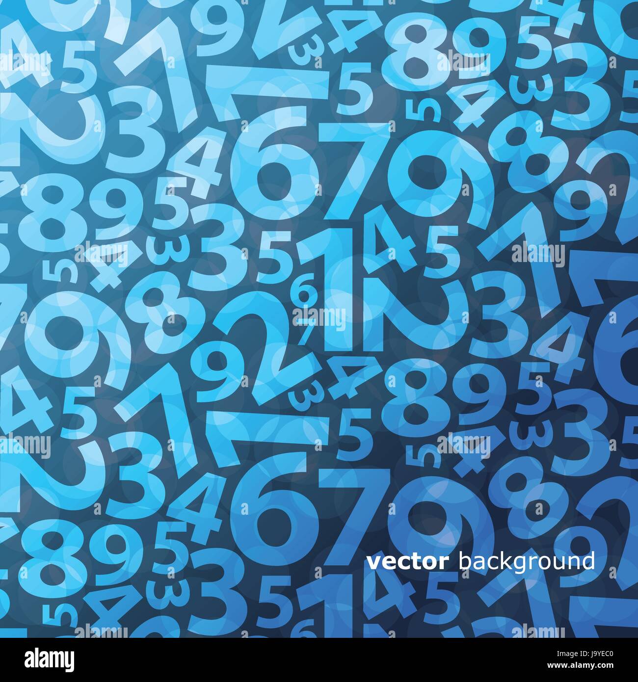 Colorful Numbers Background for School Or Education Stock Vector Image ...