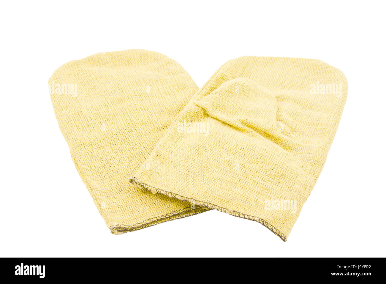 mittens for work on a white background, isolated Stock Photo - Alamy