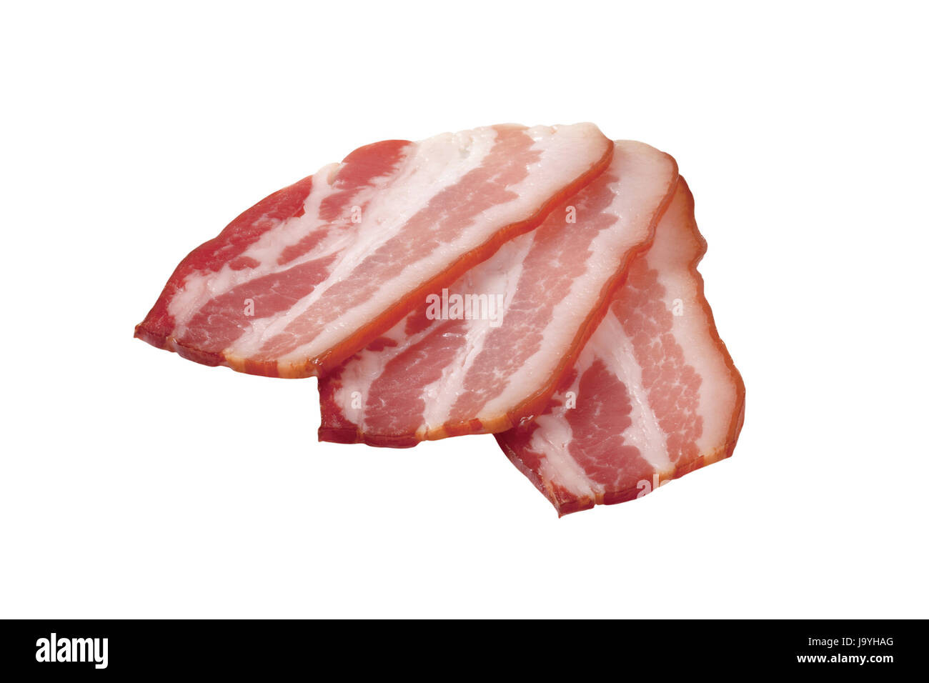 food, aliment, isolated, closeup, studio, cut, smoked, smoke, streaky ...