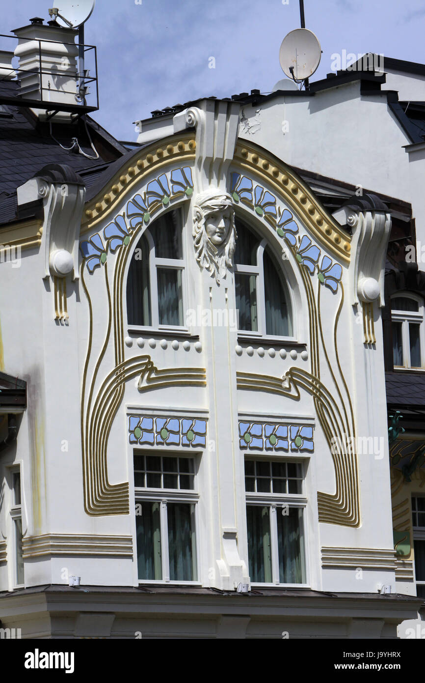 art nouveau villa Stock Photo - Alamy