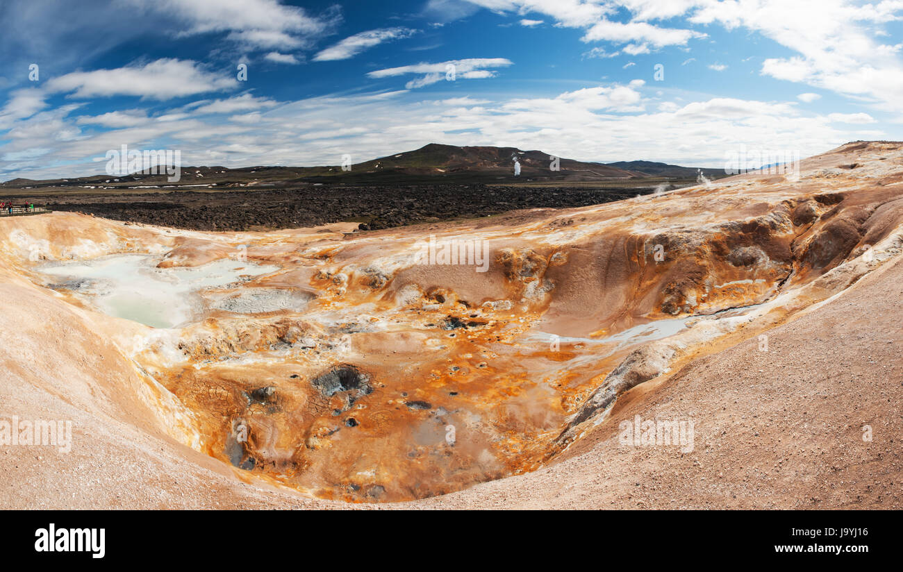 vulcan, volcano, pool, detail, ground, soil, earth, humus, contrast ...