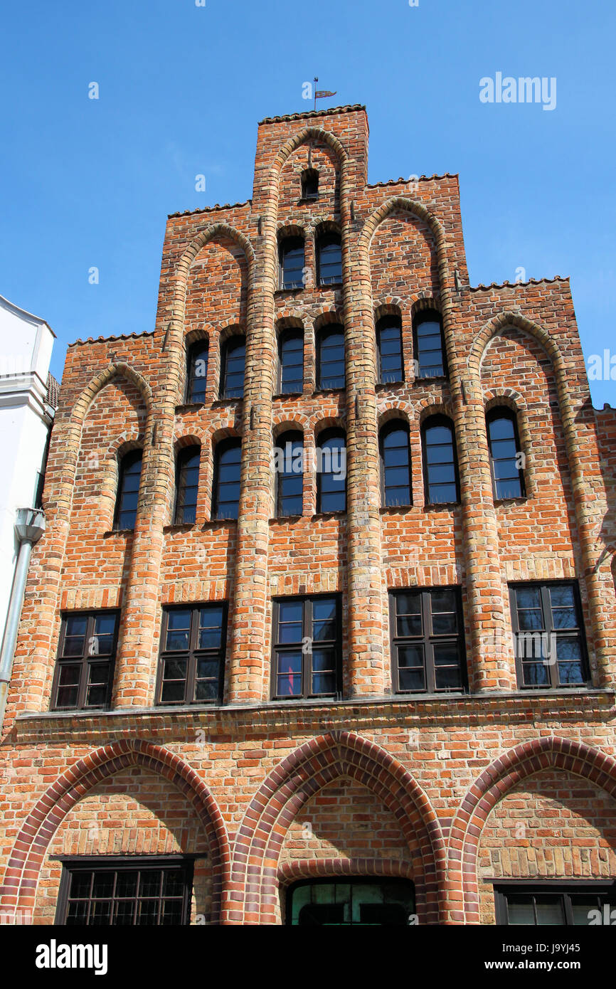 medieval stepped gable Stock Photo - Alamy