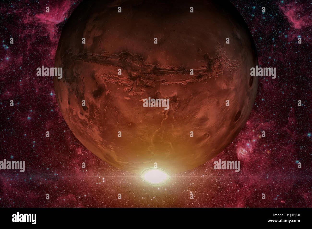 Solar System - Mars. It is the fourth planet from the Sun. Mars is a ...