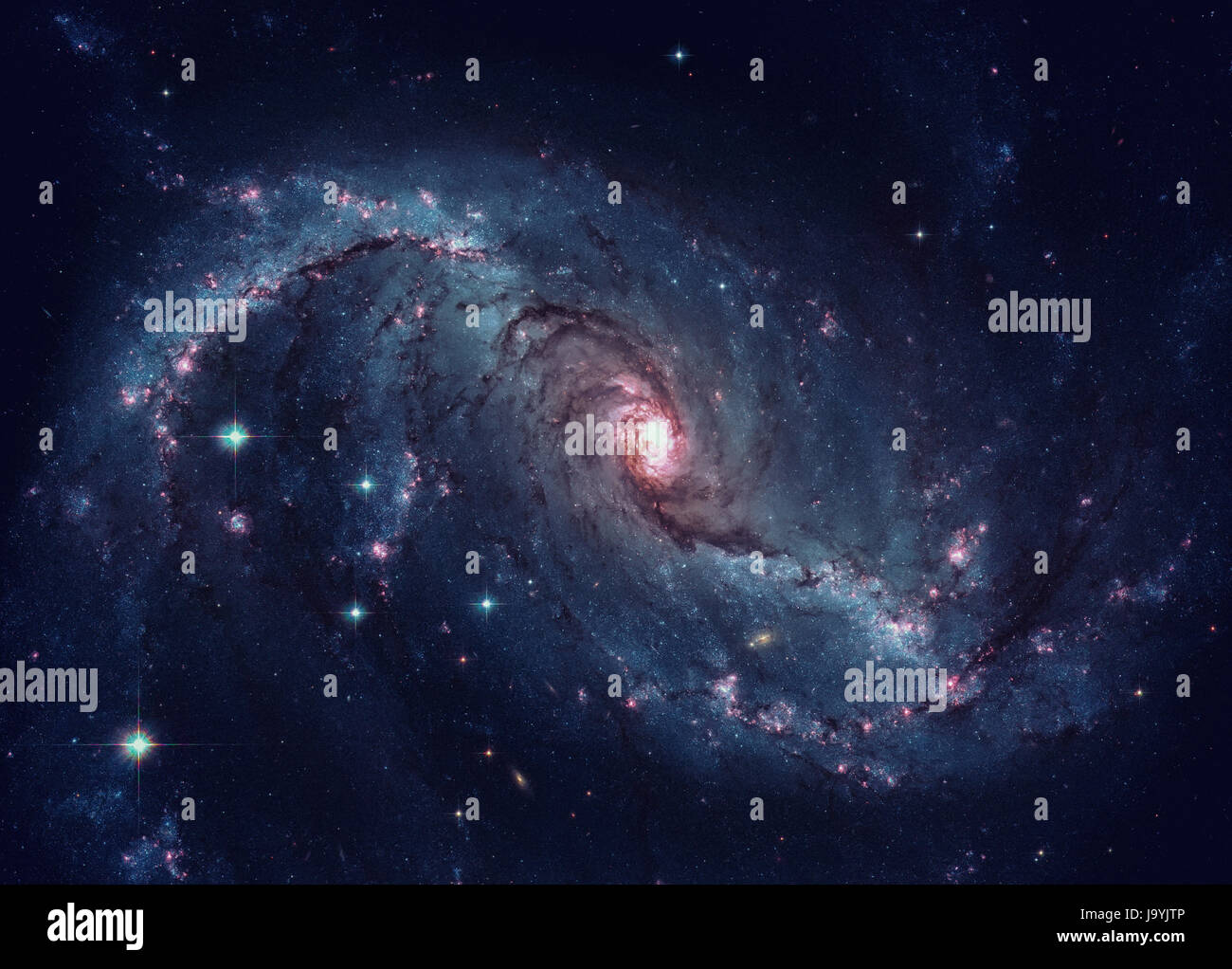 Stellar Nursery in the arms of NGC 1672. NGC 1672 is a barred spiral ...