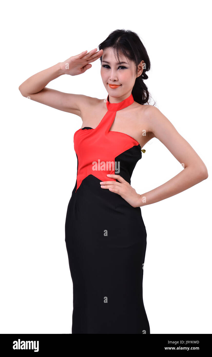 woman, women, isolated, portrait, studio, expression, delighted ...