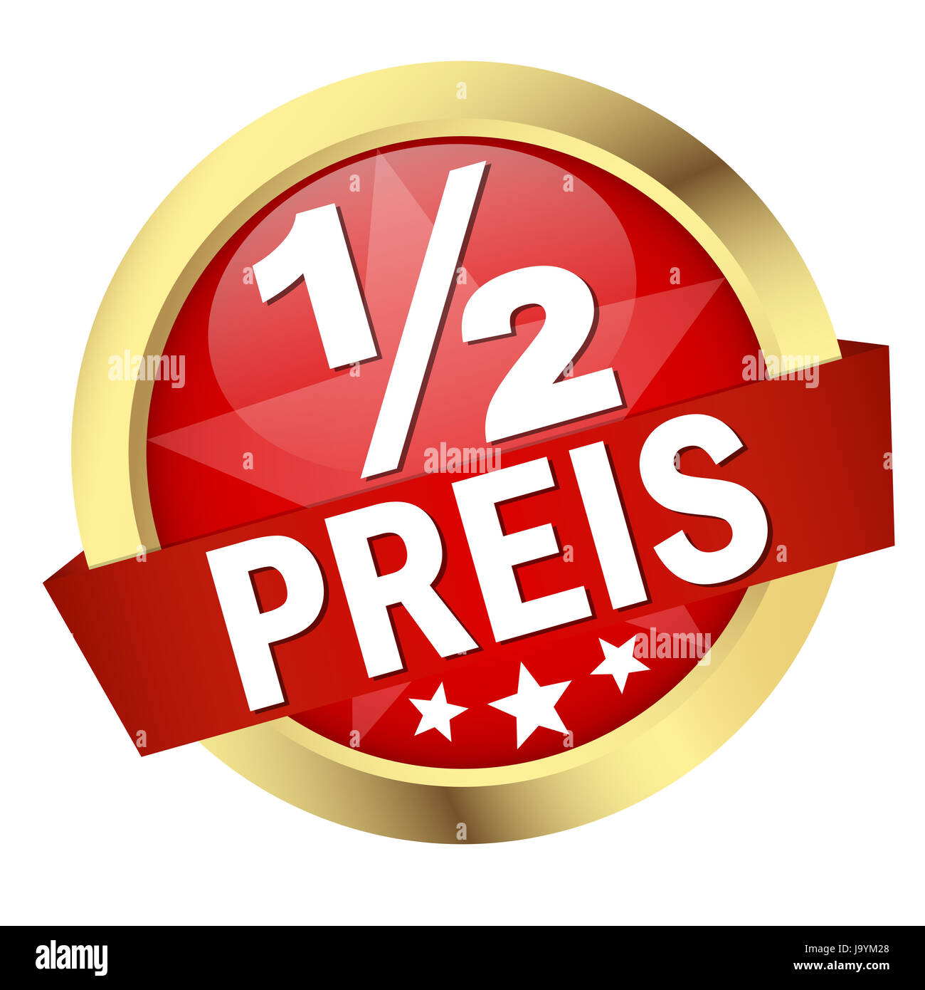 3d half price button Cut Out Stock Images & Pictures - Alamy