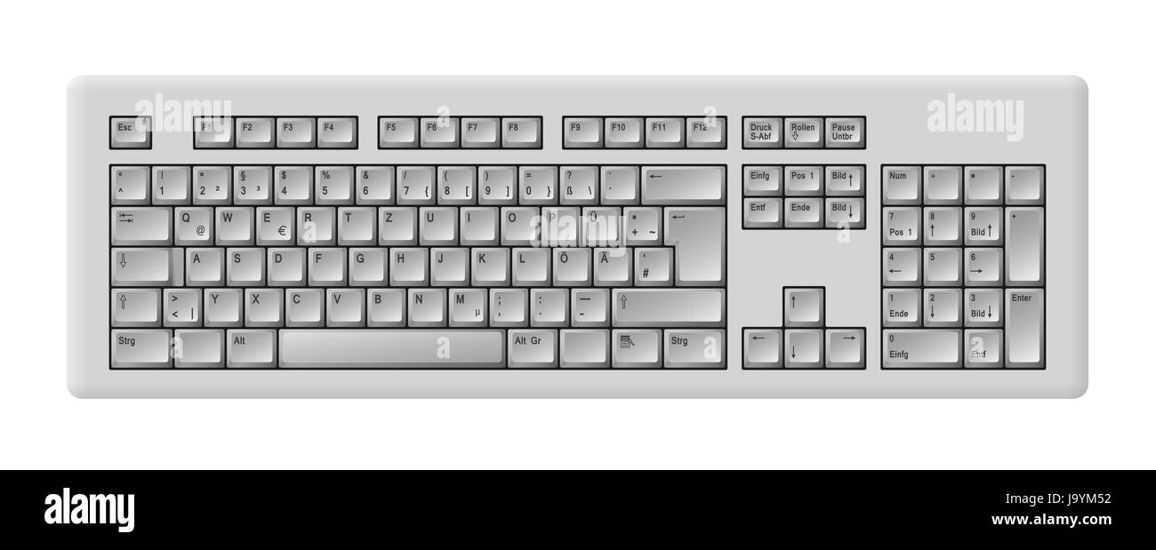 computer keyboard gray Stock Photo - Alamy