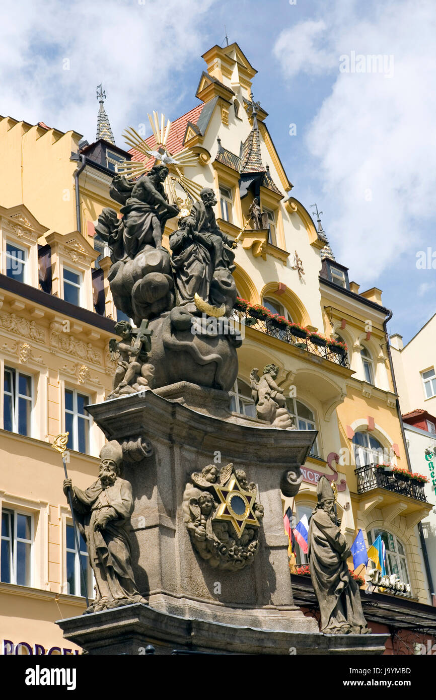 trinity monument in old town Stock Photo - Alamy