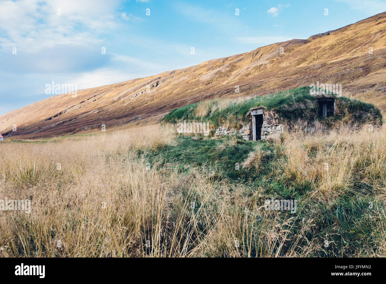 Turf building in Iceland Stock Photo - Alamy