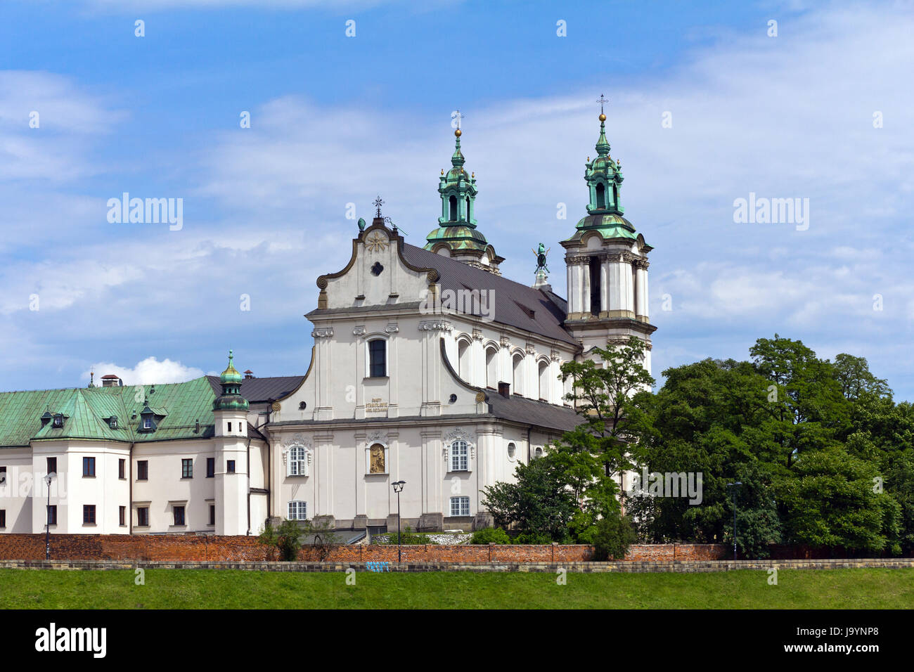 view on skalka church in cracow in poland Stock Photo - Alamy