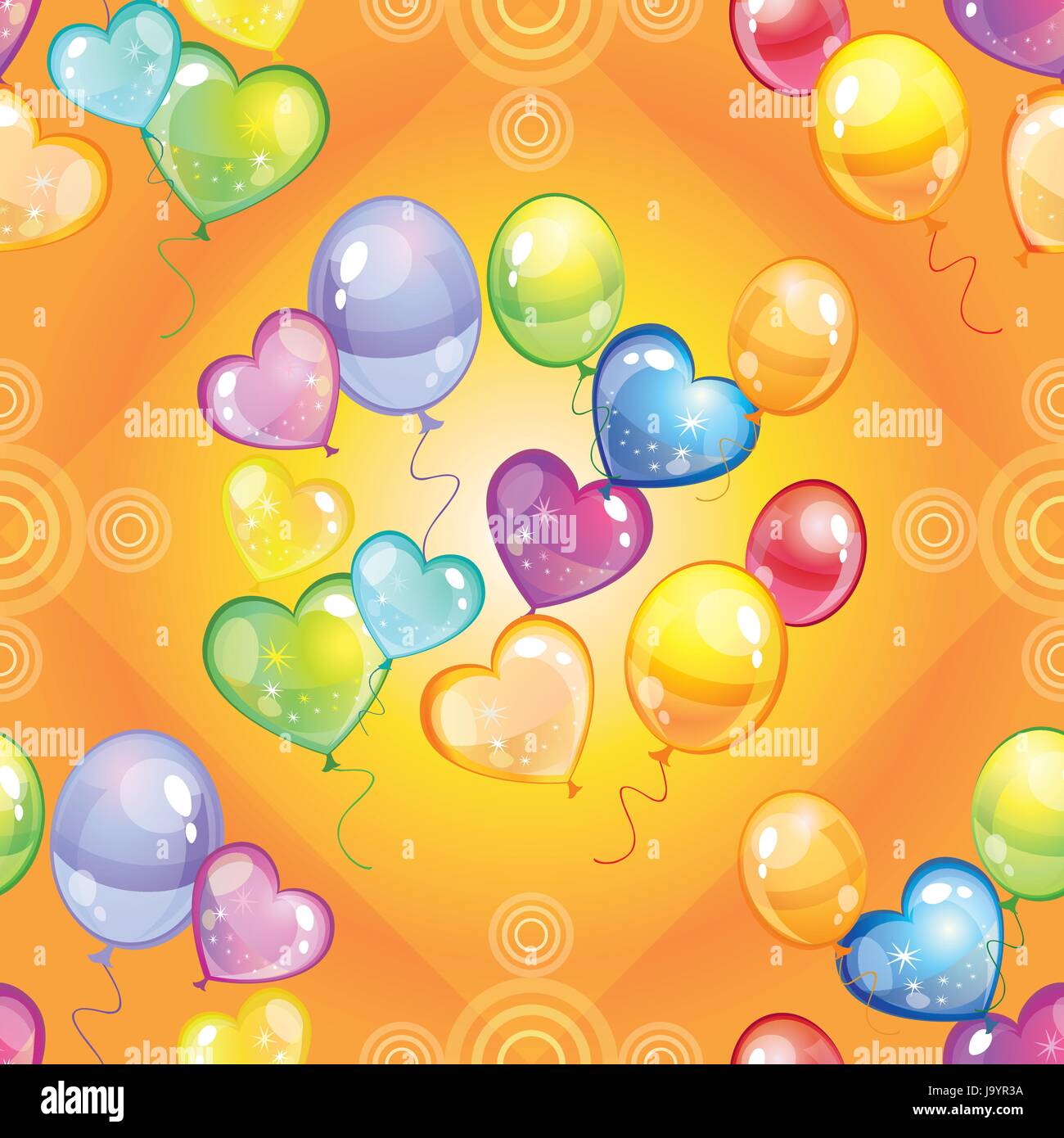 Orange balloons background hi-res stock photography and images - Alamy