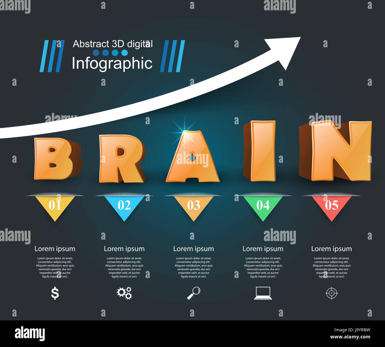 Left right brain infographics hi-res stock photography and images - Alamy