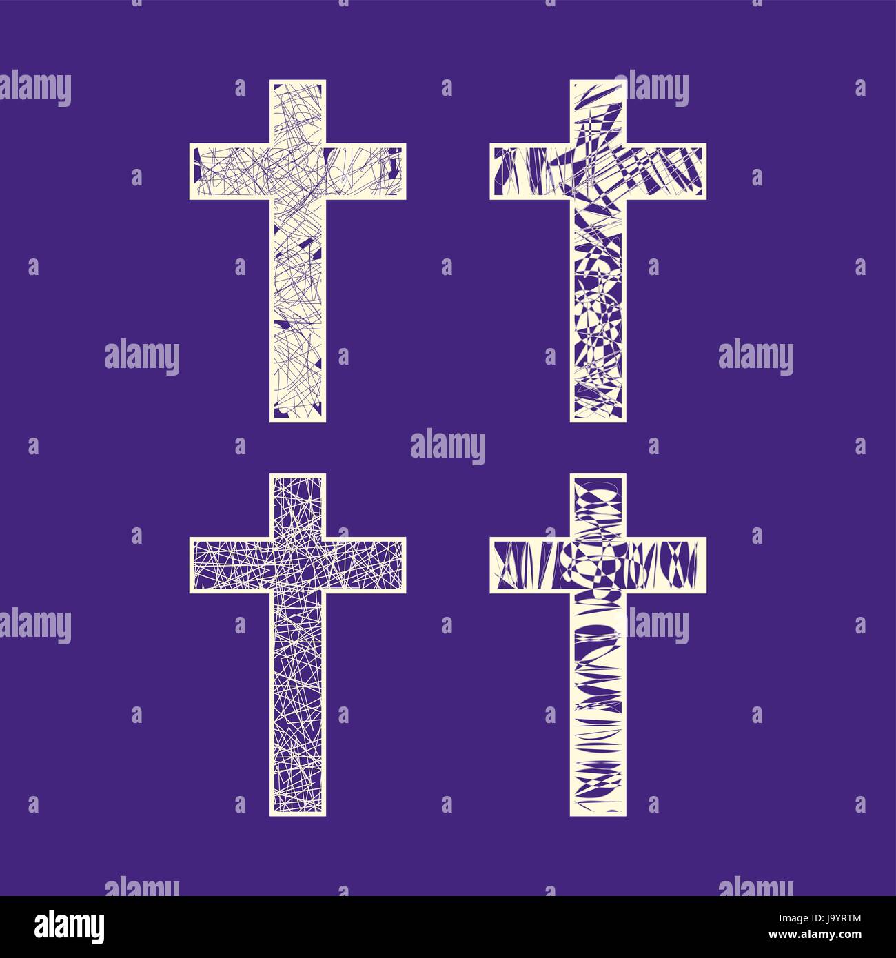 Crosses religious symbols Stock Vector Images - Alamy